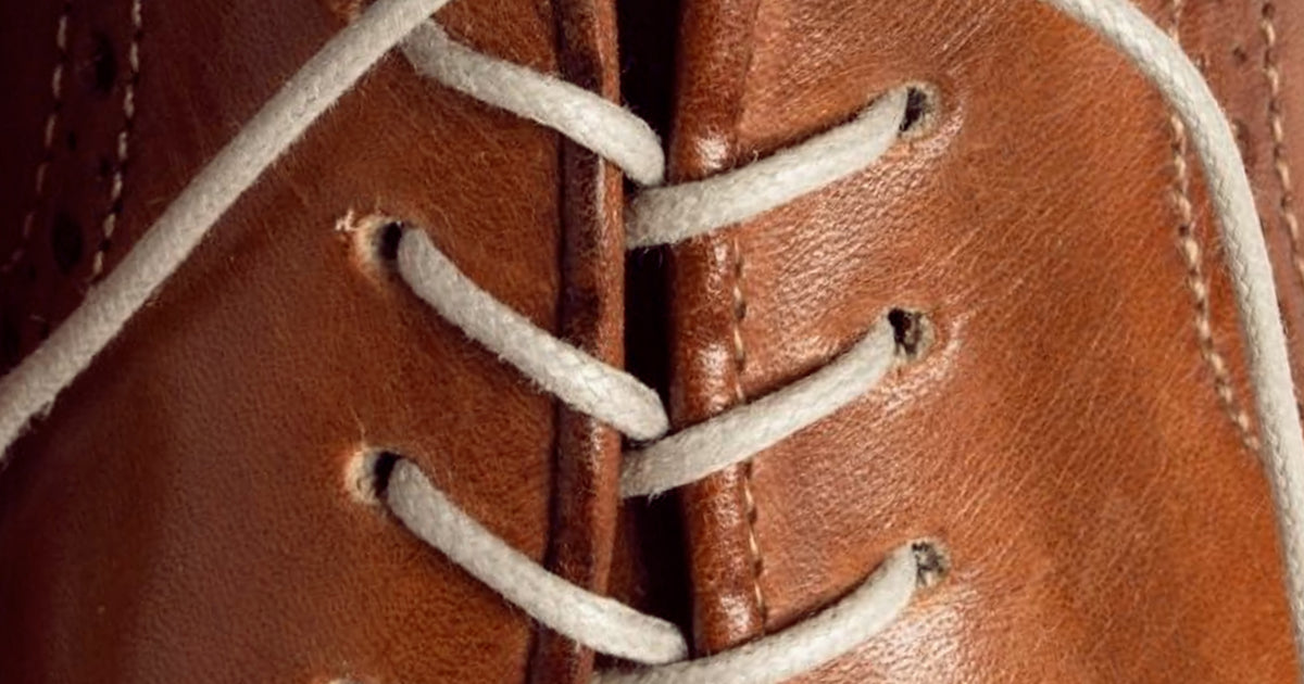 Medium Grey Shoelaces Round - Waxed Cotton Dress Shoe Laces Luxury by ...