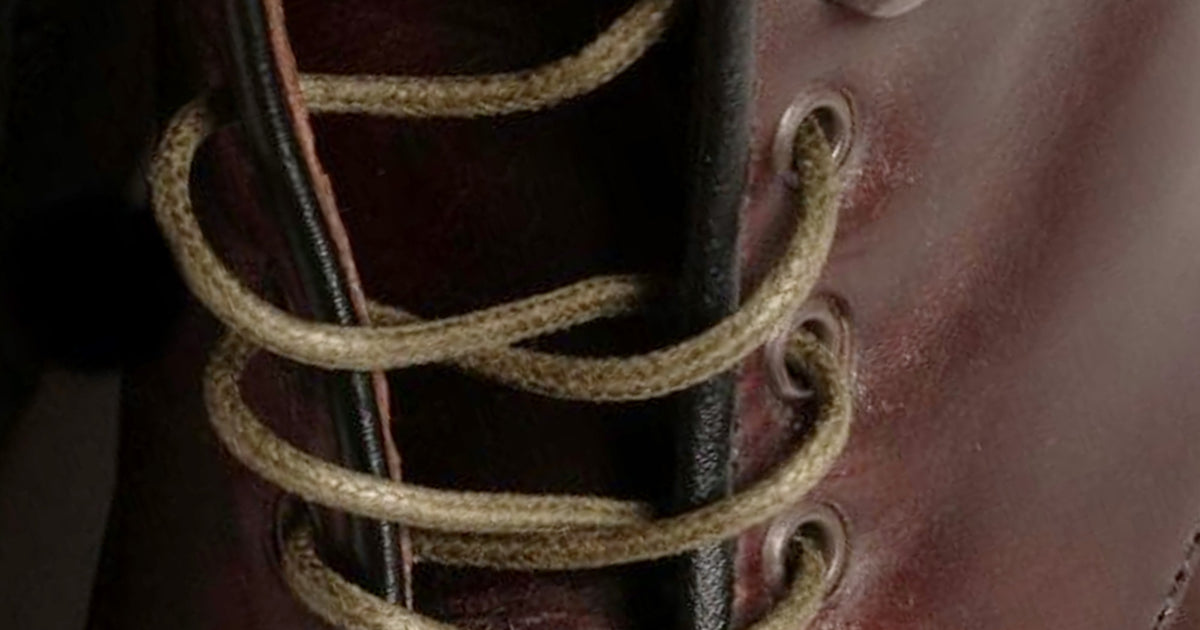 Military Green Boot Laces Round Waxed Cotton - by Fort Belvedere ...