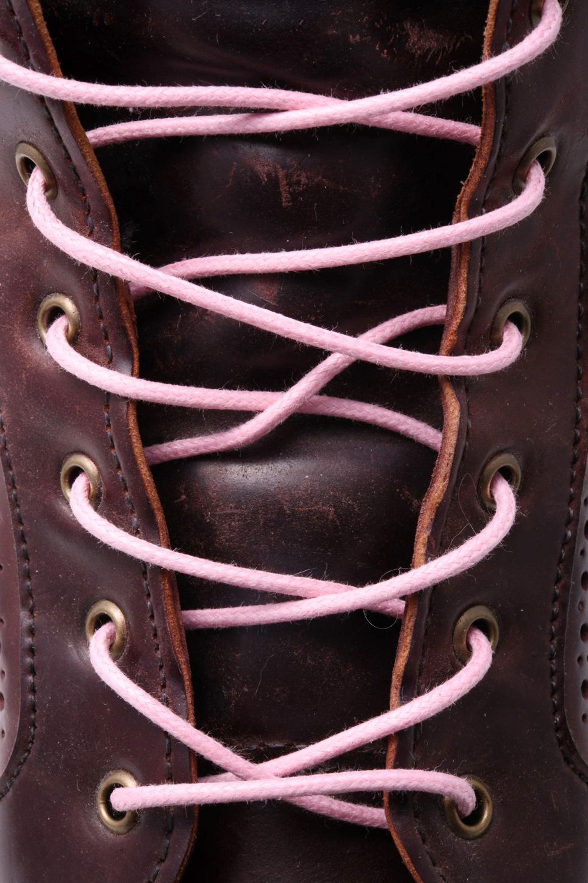 Pink Boot Laces Round Waxed Cotton - by Fort Belvedere – Gentleman's ...