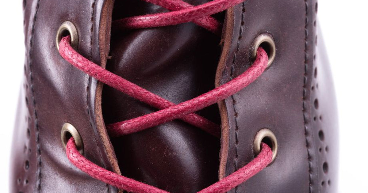 Red Boot Laces Round Waxed Cotton - by Fort Belvedere – Gentleman's Gazette