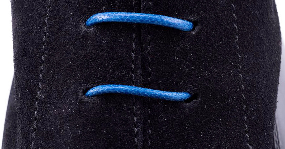 Royal Blue Boot Laces Round Waxed Cotton - by Fort Belvedere ...