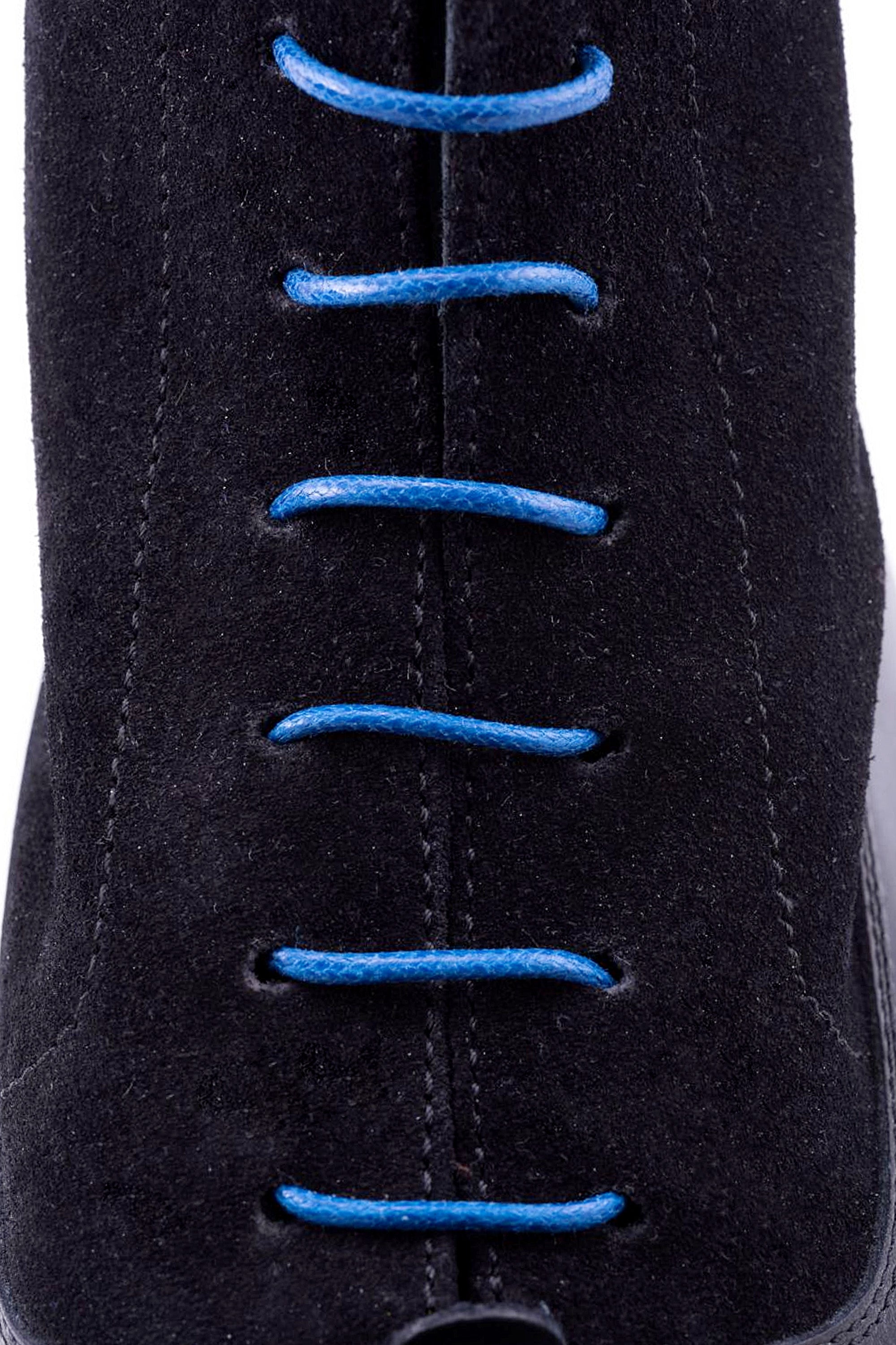 Royal Blue Shoelaces Flat Waxed Cotton - Luxury Dress Shoe Laces by ...