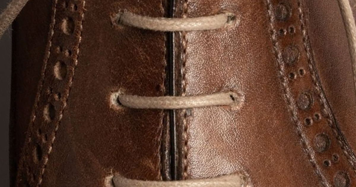 Sand Shoelaces Round - Waxed Cotton Dress Shoe Laces Luxury by Fort ...