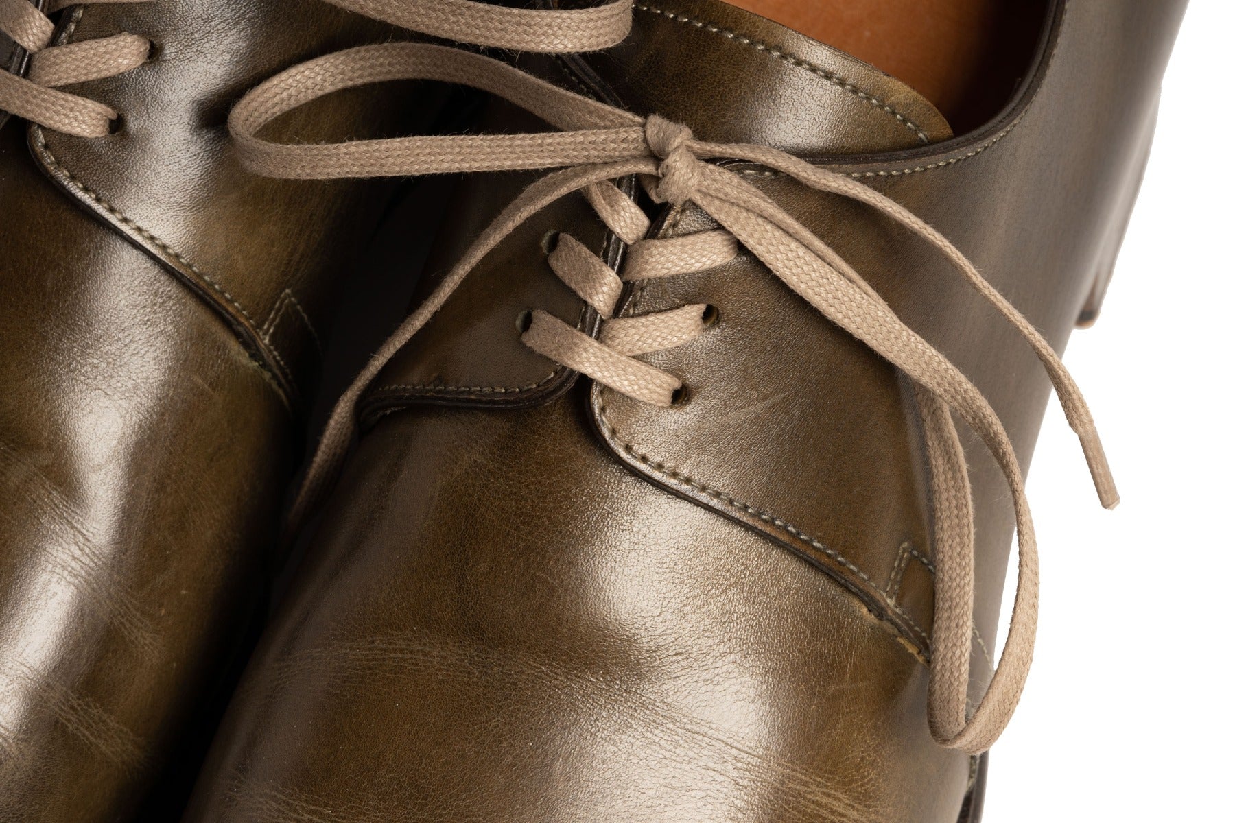 Sand Shoelaces Flat Waxed Cotton - Luxury Dress Shoe Laces by Fort ...