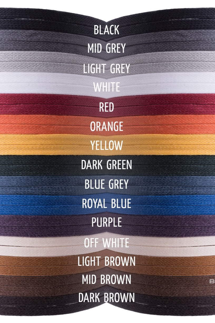 Mid Grey Boot Laces Round Waxed Cotton - by Fort Belvedere – Gentleman ...