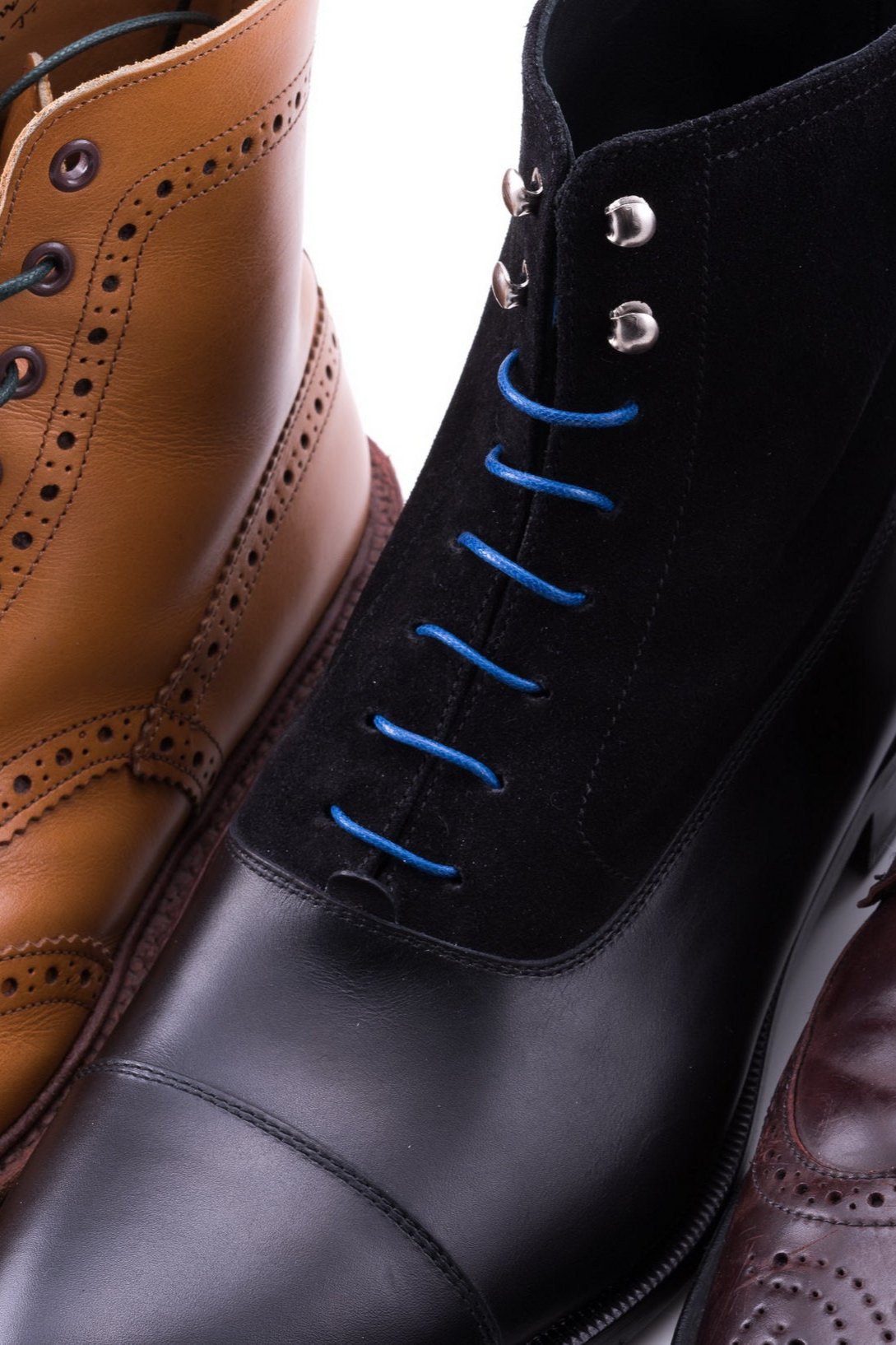 Royal Blue Boot Laces Round Waxed Cotton - by Fort Belvedere ...