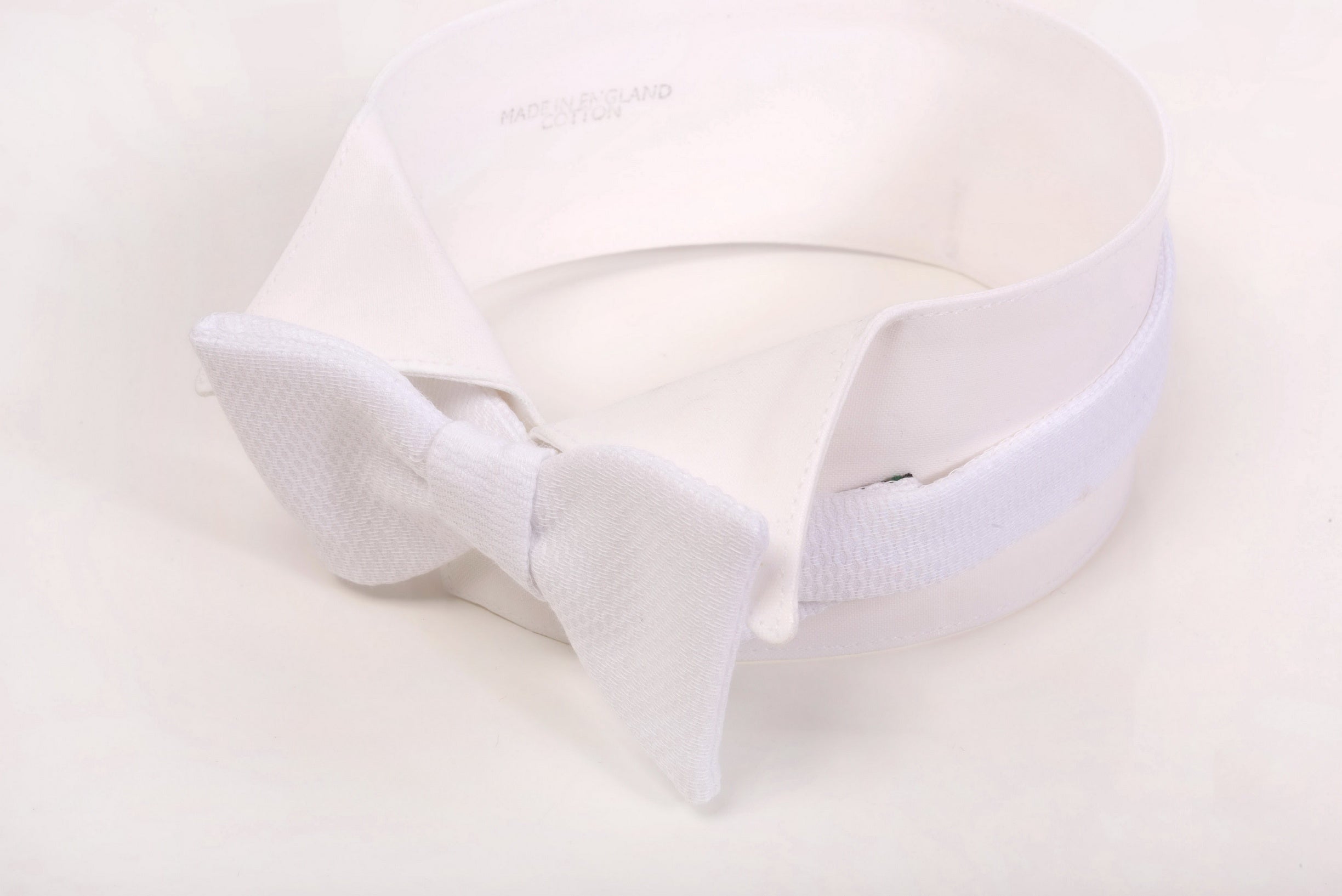Small White Marcella Pique Single End Bow Tie - Fort Belvedere ...