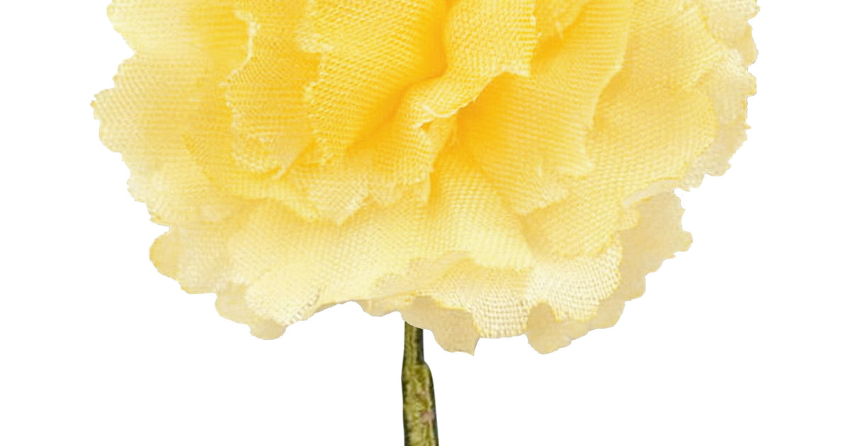 Yellow Carnation Silk Buttonhole Flower by Fort Belvedere – Gentleman's ...