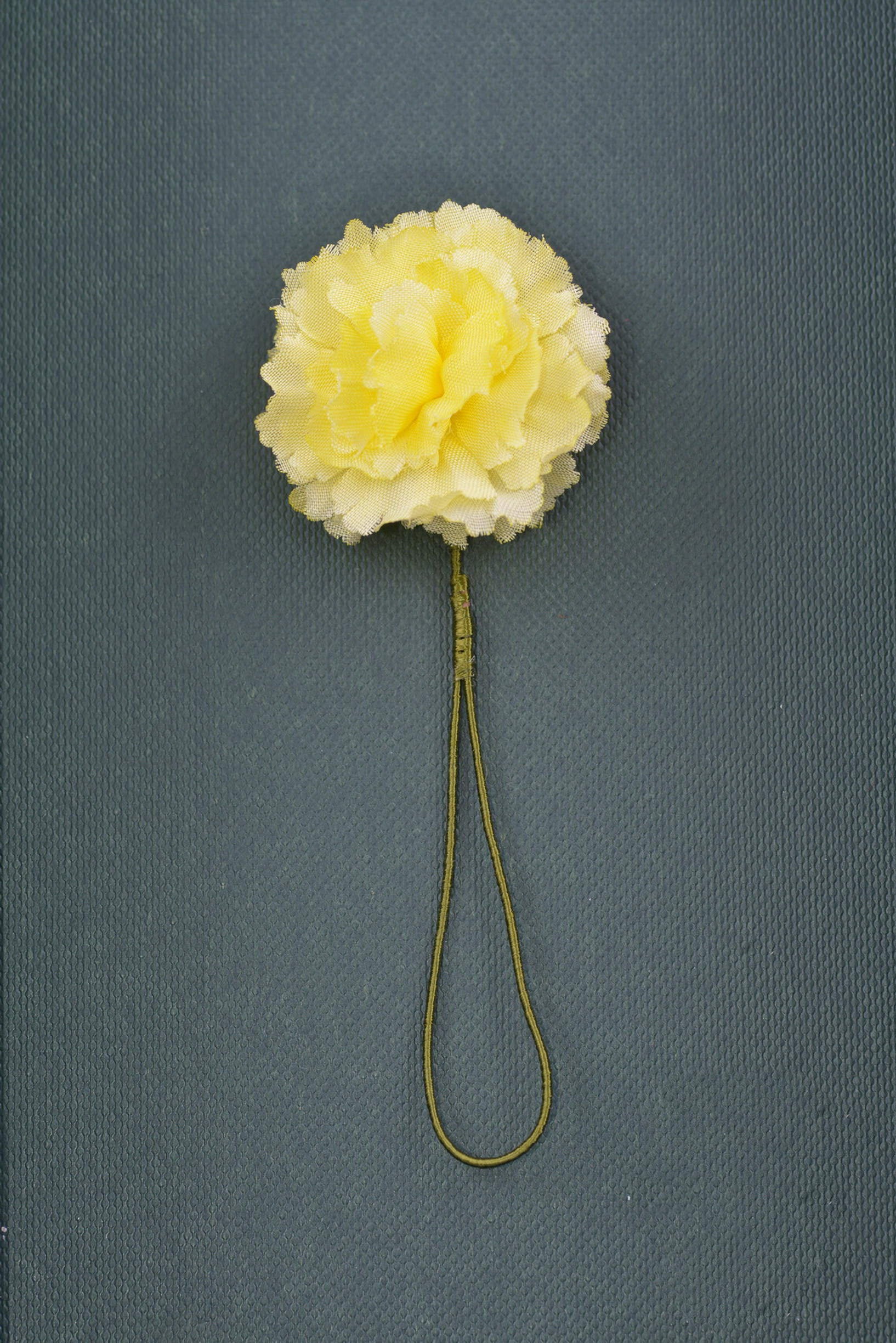 Yellow Carnation Silk Buttonhole Flower by Fort Belvedere – Gentleman's ...